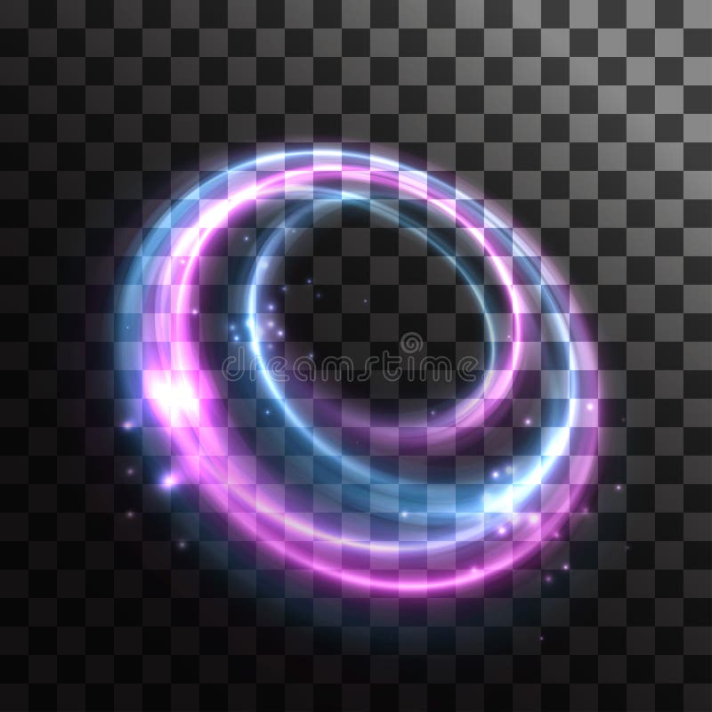 Swirl Light Effect. Vector Element. Stock Vector - Illustration of ...