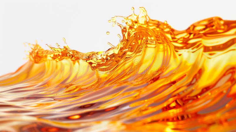 A Swirl of Orange Liquid Motion. AI Generated Stock Image - Image of ...