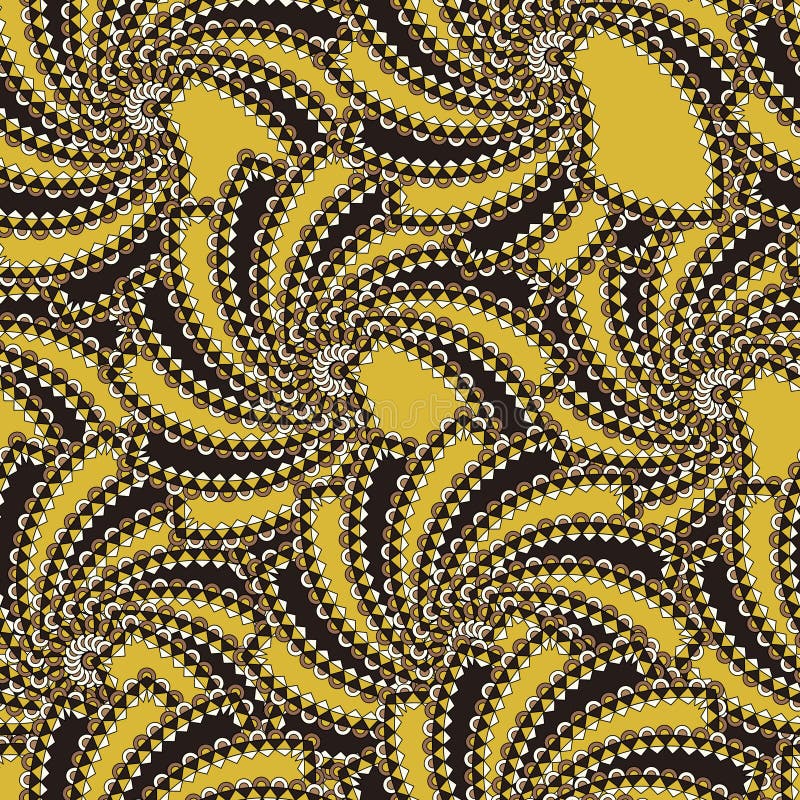 Seamless Pattern of the Fantasy Symbols Stock Vector - Illustration of ...