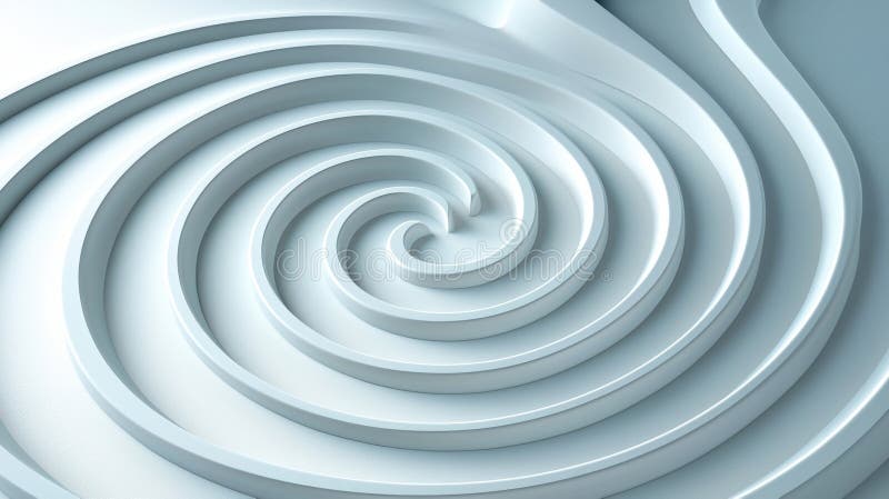Swirl Pattern in Soft White Tones with Smooth Curves for Abstract ...