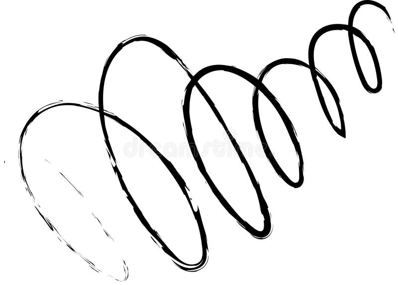 Swirl Pencil Texture. Hand Drown Vector Stock Vector - Illustration of ...