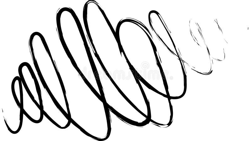 Swirl Pencil Texture. Hand Drown Vector Stock Vector - Illustration of ...