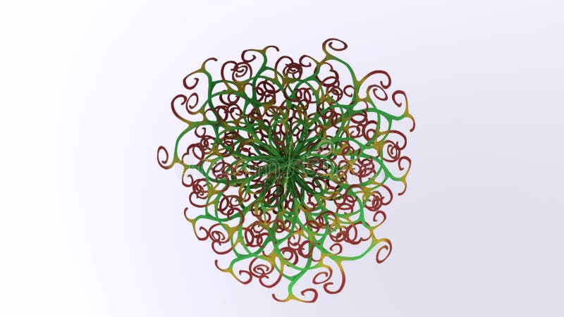 Swirl Rotation in Loop on White Background Stock Video - Video of ...