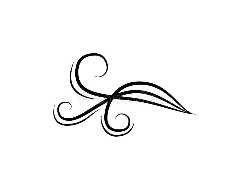 Swirl, Scroll Element. Vintage Page Decoration Element. Vector Flourish ...