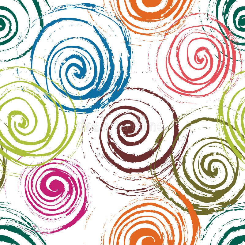 Swirl seamless pattern. stock vector. Illustration of design - 84134628