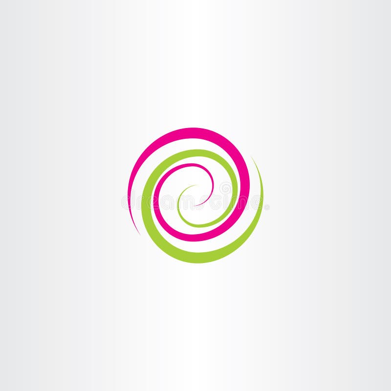 Spiral Tech Grid in Cool Colors Stock Illustration - Illustration of ...