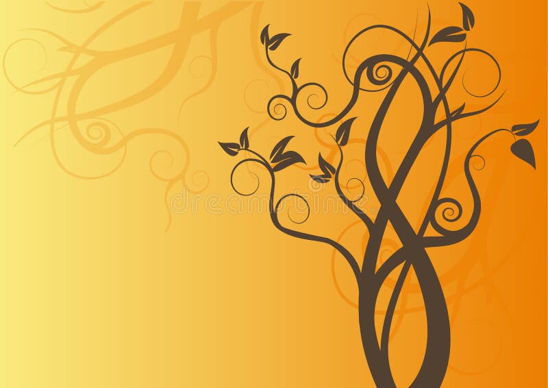 Swirl tree stock vector. Illustration of floral, shape - 8230436