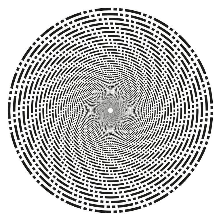 Swirl Triangle Shape. Rotating Vector Form. Abstract Spiral Pattern ...