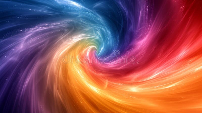 A Swirl of Vibrant Colors Merging into a Spectrum, Reflecting the ...