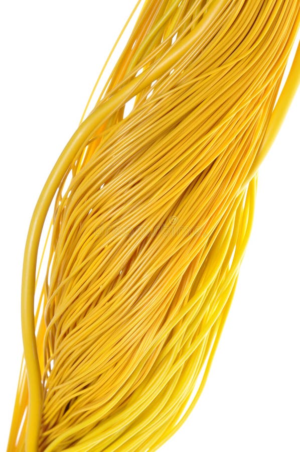 Bundle of Yellow Red and Green Cables Stock Image - Image of ...