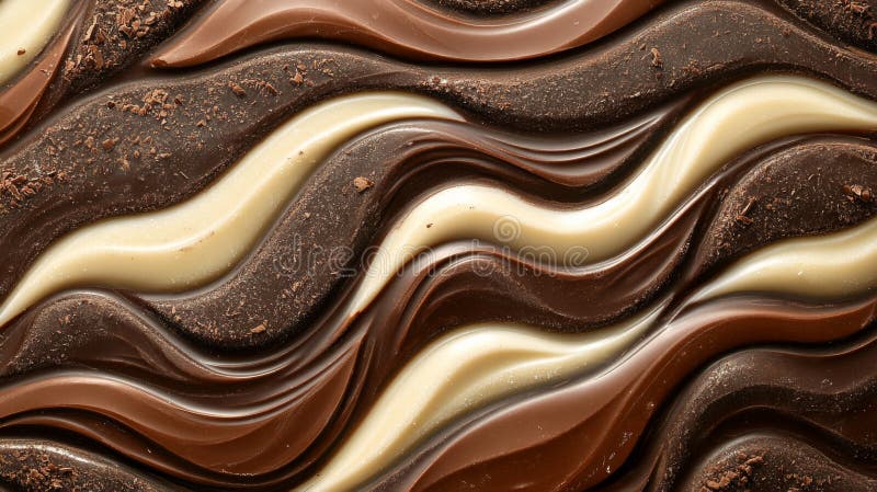 **Swirled Chocolate Waves stock photo. Image of sweet - 335869894