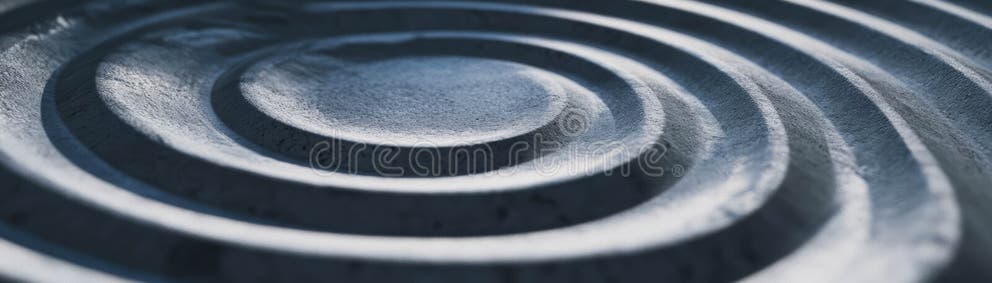 Swirled Concrete Surface with Circular Patterns Creating a Textured ...