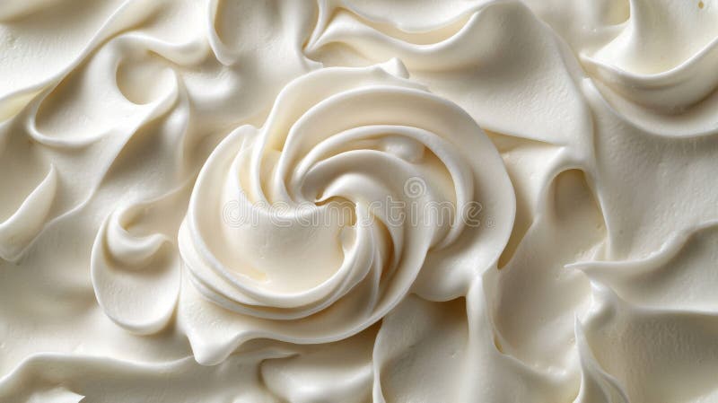 Swirled Creamy Frosting Texture Background Stock Illustration ...