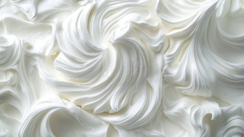 Swirled Creamy White Frosting Texture Stock Illustration - Illustration ...