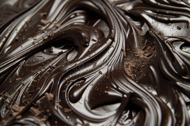 Swirled Dark Chocolate Texture Background Stock Illustration ...