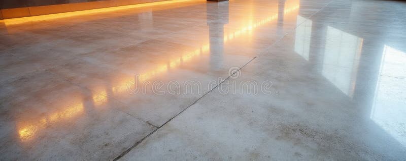Swirled, Lightly Reflective Polished Concrete, Pattern, Concrete ...