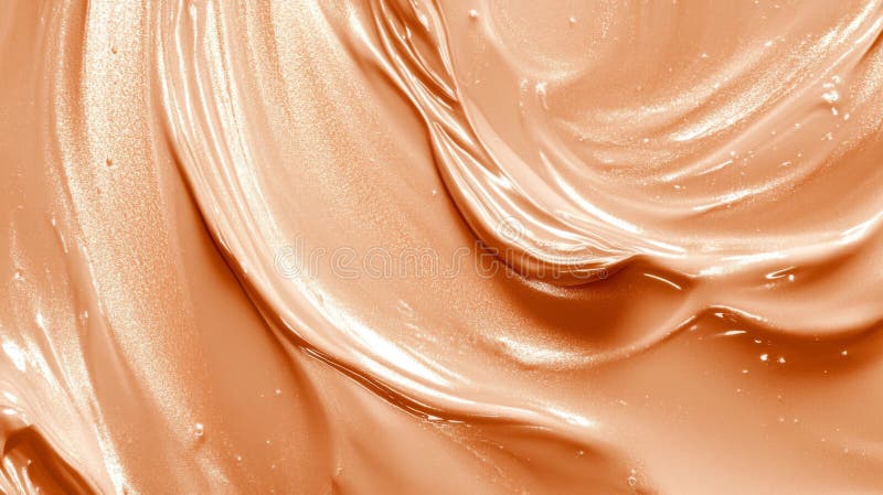 Swirled Liquid Foundation Makeup Texture Background Stock Illustration ...