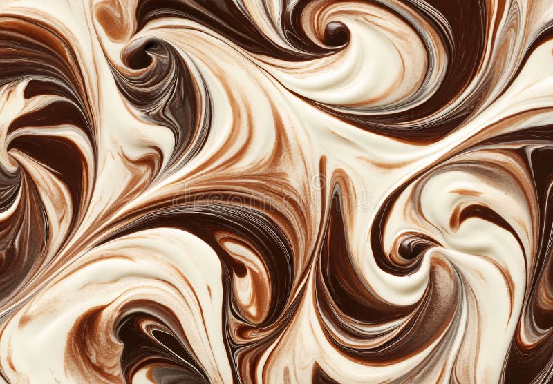Swirled Milk and Dark Chocolate Abstract Background High Quality Image ...
