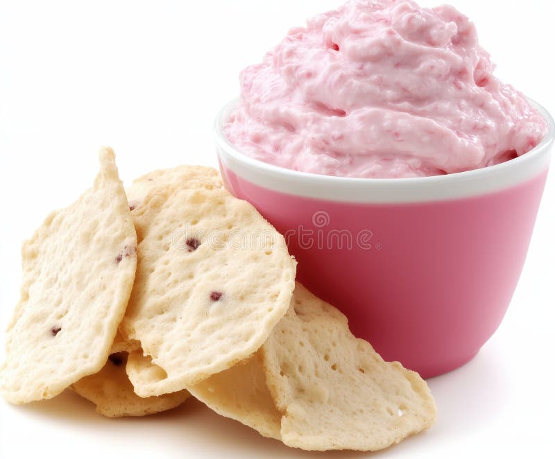 Swirled Pink Taramosalata Spread Stock Illustration - Illustration of ...