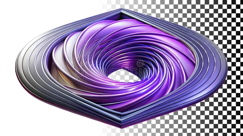 Swirled Purple Vortex, Abstract Cosmic Element Png Transparent Image ...