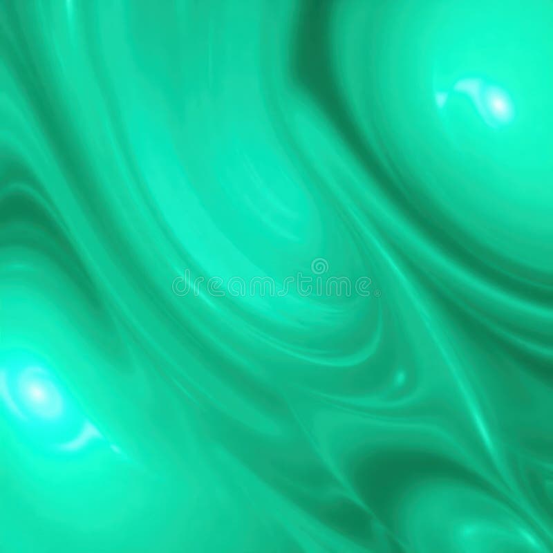 Swirling Abstract Background in Vivid Turquoise with Soft Light Glows ...