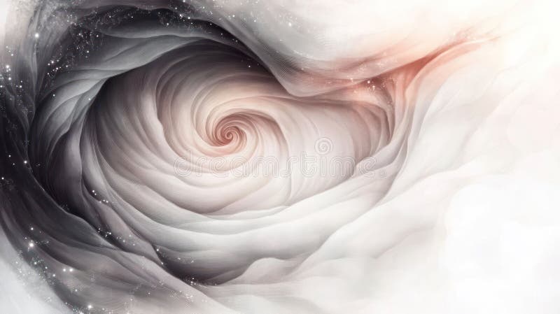 Swirling Abstract Design Resembling a Cosmic Vortex with Soft Gradients ...
