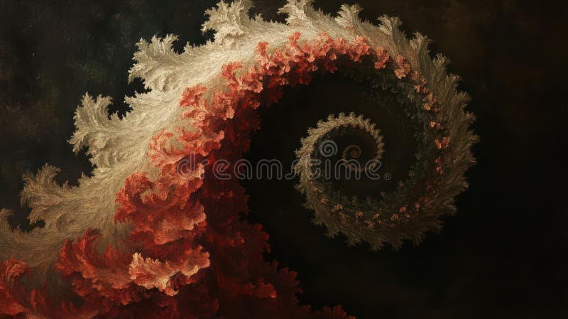 A Swirling, Abstract Representation of a Wave with Intricate Patterns ...