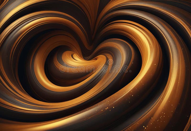 A Swirling Background of Shimmering Gold Stock Illustration ...