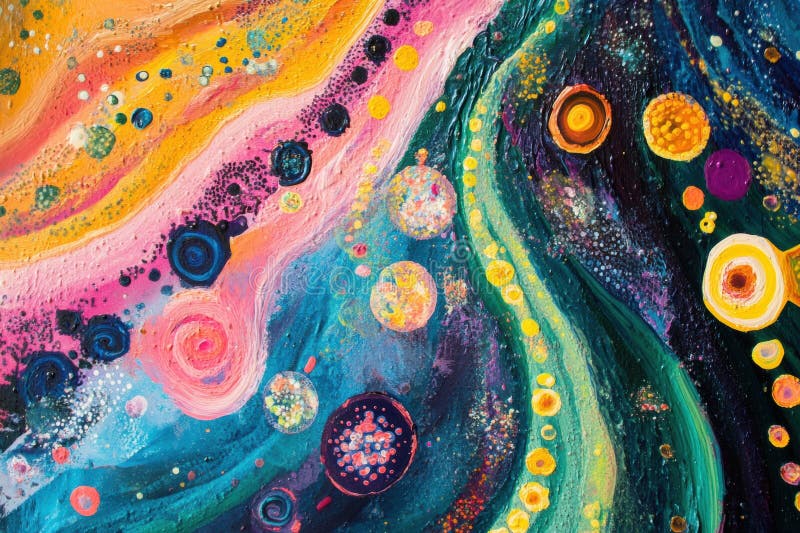 Swirling Bacteria and Microbes Creating Vibrant Patterns in a Liquid ...