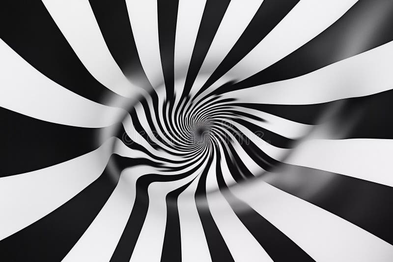 Swirling Black and White Checkered Tunnel Creates a Mesmerizing Optical ...