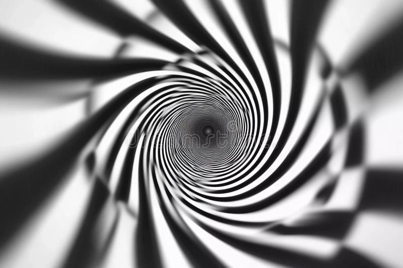 Swirling Black and White Checkered Tunnel Creates a Mesmerizing Optical ...
