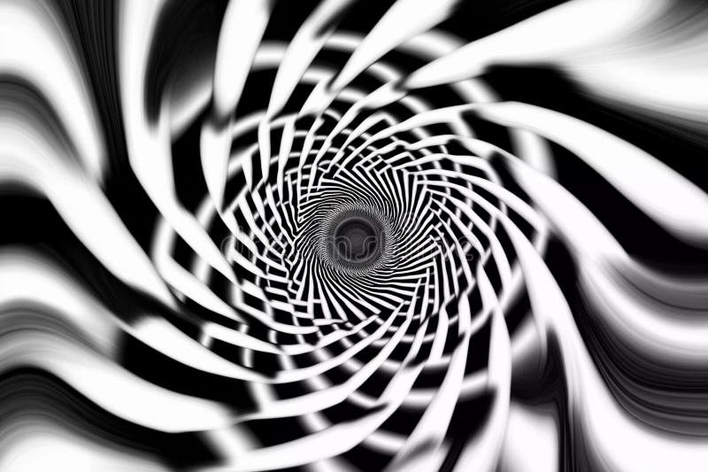Swirling Black and White Checkered Tunnel Creates a Mesmerizing Optical ...