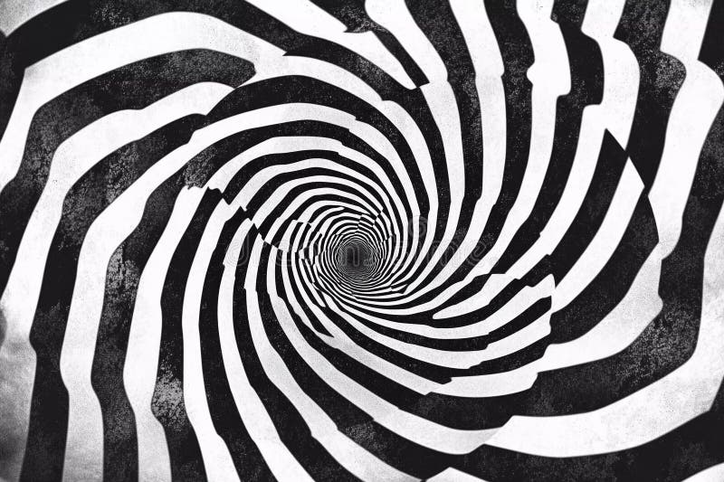 Swirling Black and White Checkered Tunnel Creates a Mesmerizing Optical ...