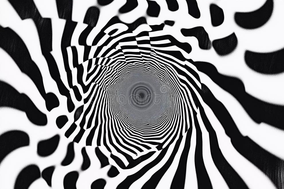 Swirling Black and White Checkered Tunnel Creates a Mesmerizing Optical ...