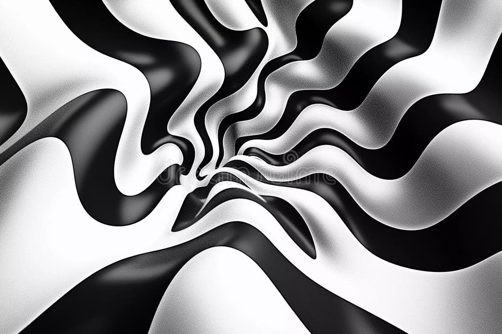 Swirling Black and White Checkered Tunnel Creates a Mesmerizing Optical ...