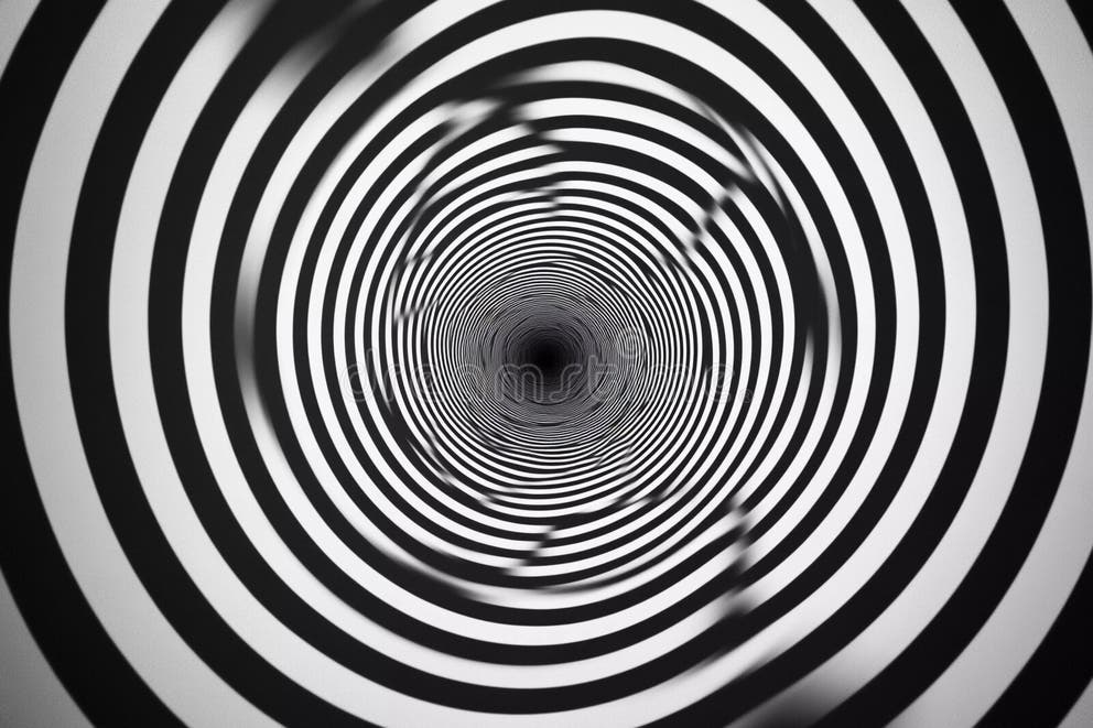 Swirling Black and White Checkered Tunnel Creates a Mesmerizing Optical ...