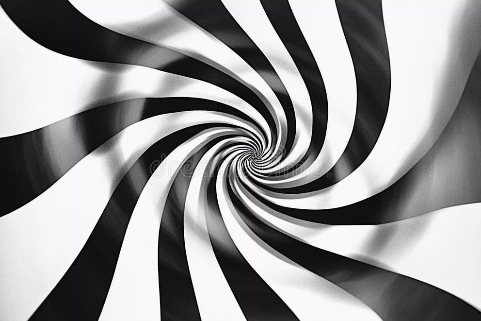 Swirling Black and White Checkered Tunnel Creates a Mesmerizing Optical ...