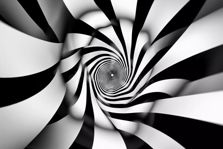 Swirling Black and White Checkered Tunnel Creates a Mesmerizing Optical ...