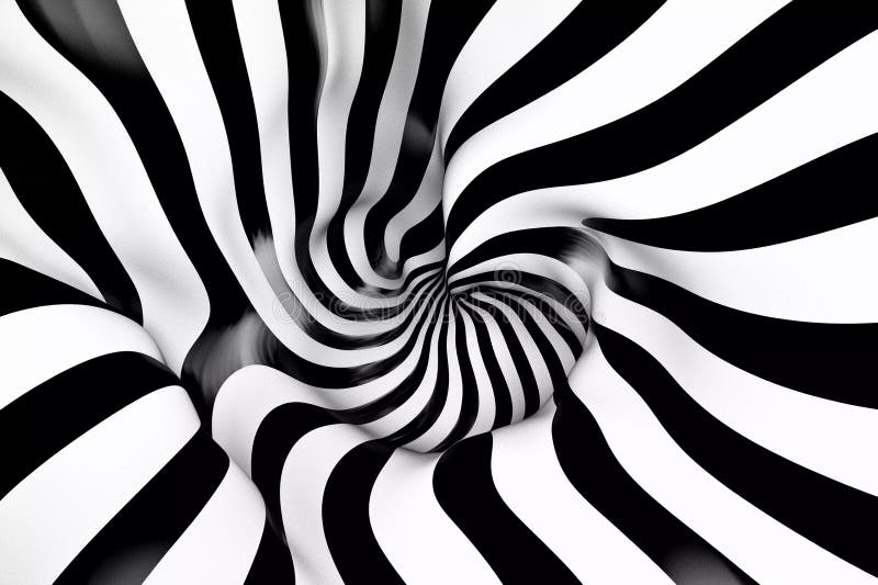 Swirling Black and White Checkered Tunnel Creates a Mesmerizing Optical ...