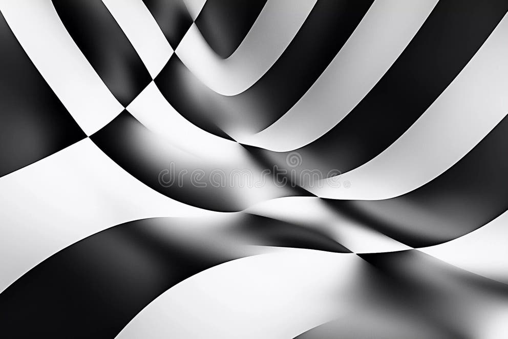 Swirling Black and White Checkered Tunnel Creates a Mesmerizing Optical ...