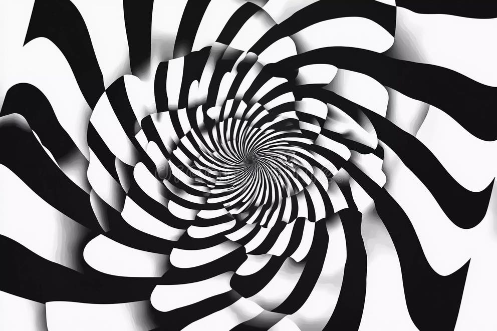 Swirling Black and White Checkered Tunnel Creates a Mesmerizing Optical ...