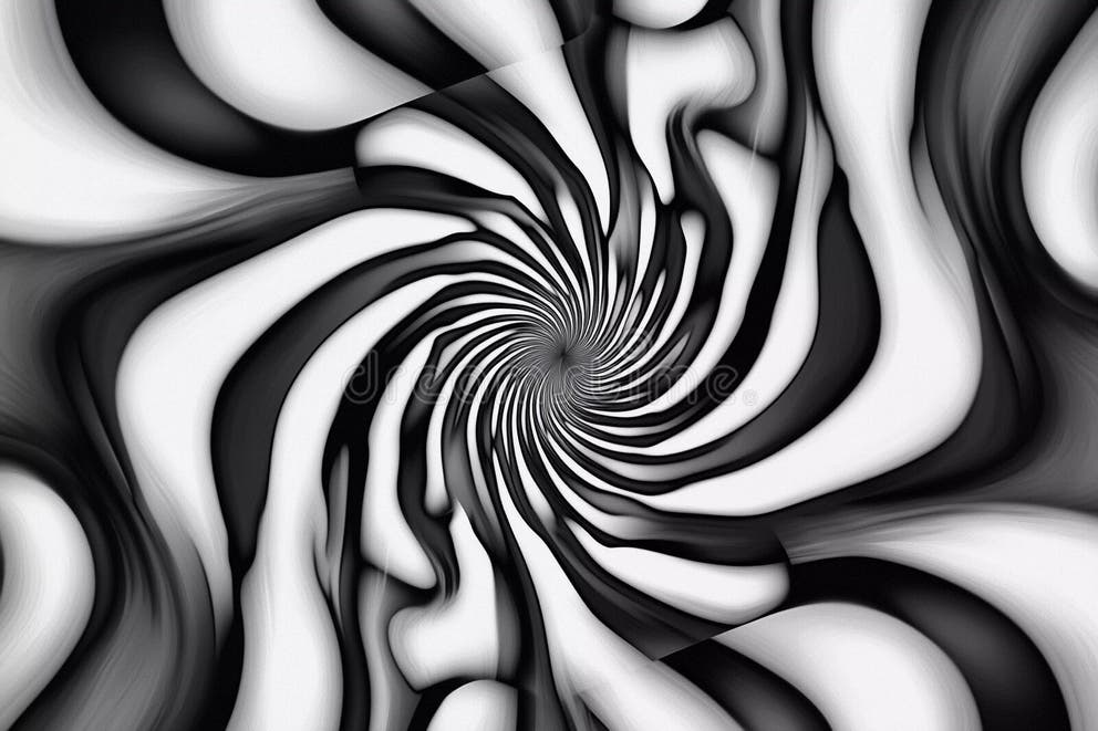Swirling Black and White Checkered Tunnel Creates a Mesmerizing Optical ...