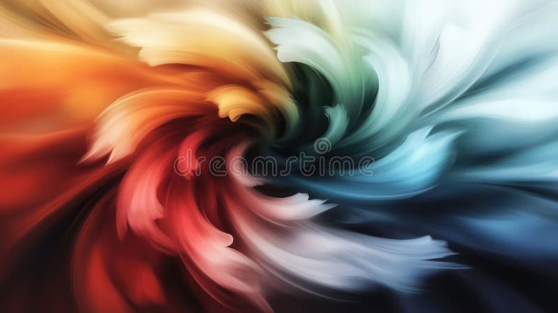 A Swirling Blend of Vibrant Colors Creating an Abstract, Dynamic Visual ...