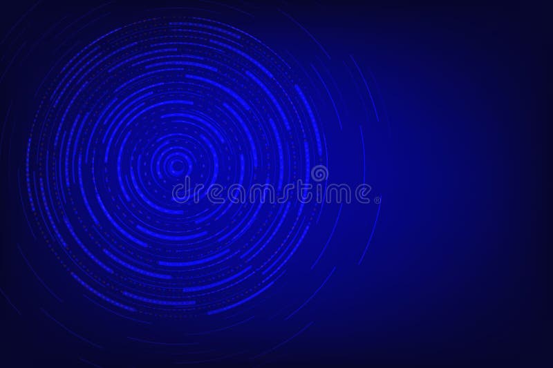 Swirling Blue Abstract Background with Circles and Light Patterns ...