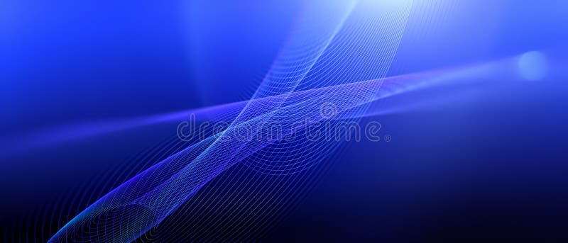 Swirling Blue Abstract Background with Subtle Lines and Curves Stock ...