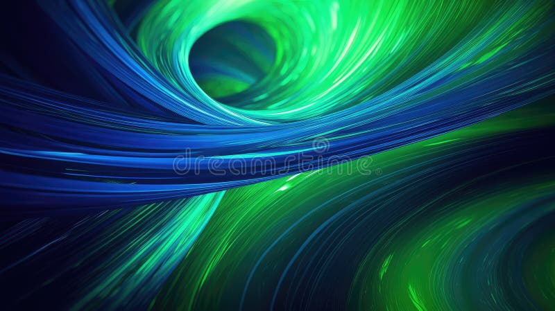 Swirling Blue and Green Lines Stock Illustration - Illustration of blue ...