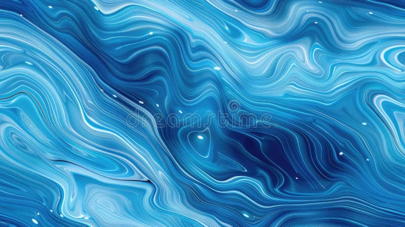 A Swirling Blue Liquid Art Background with White Highlights, Creating ...