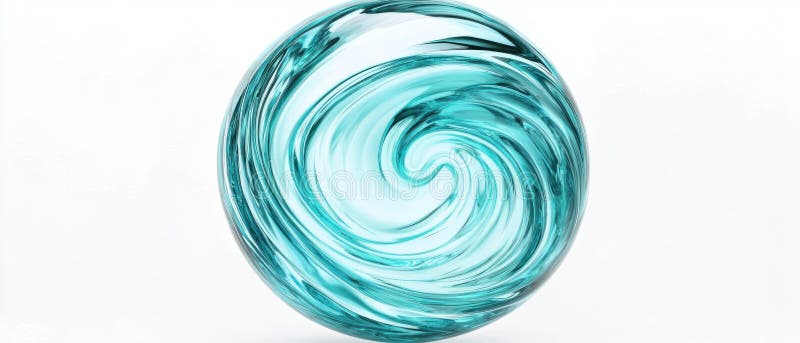 A SWIRLING BLUE ORB on a WHITE BACKGROUND Stock Image - Image of ...