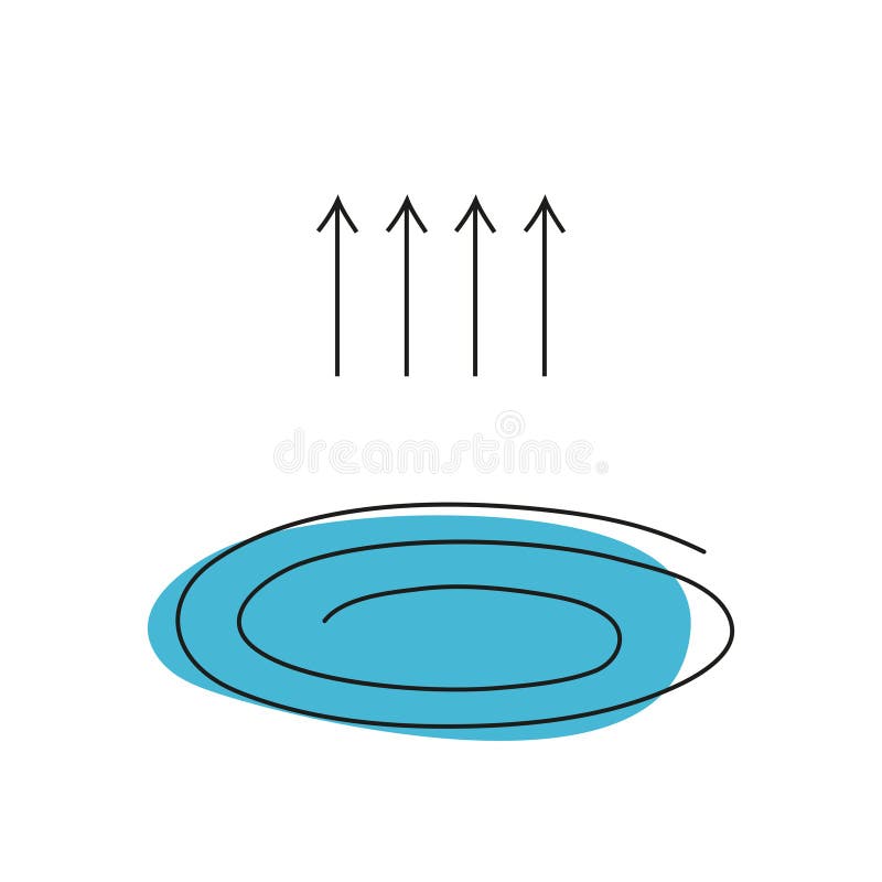 Swirling Blue Patterns and Upward Arrows Create a Dynamic Visual ...