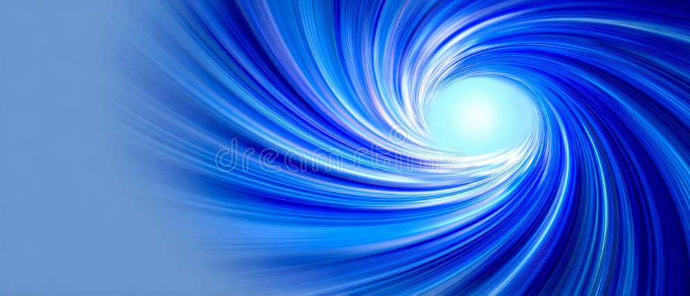 Swirling Blue Vortex Creates a Captivating Visual Effect in Abstract ...